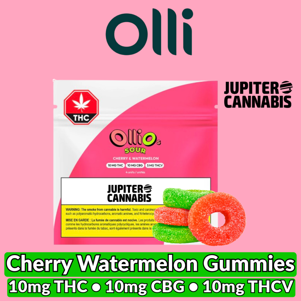 Olli O's Sour Cherry & Watermelon THC:CBG:THCV Gummies | Jupiter ...