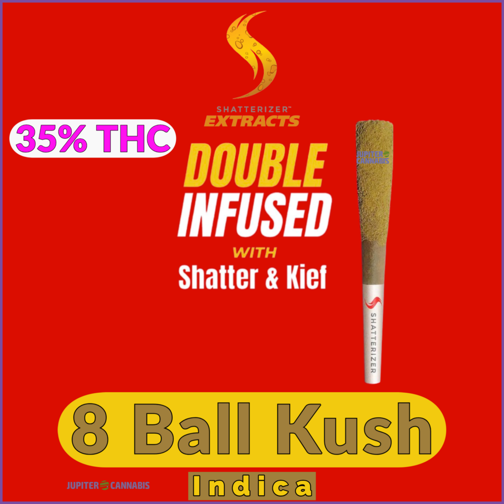 Shatterizer 8 Ball Kush Double Infused Joint | Jupiter Cannabis Winnipeg