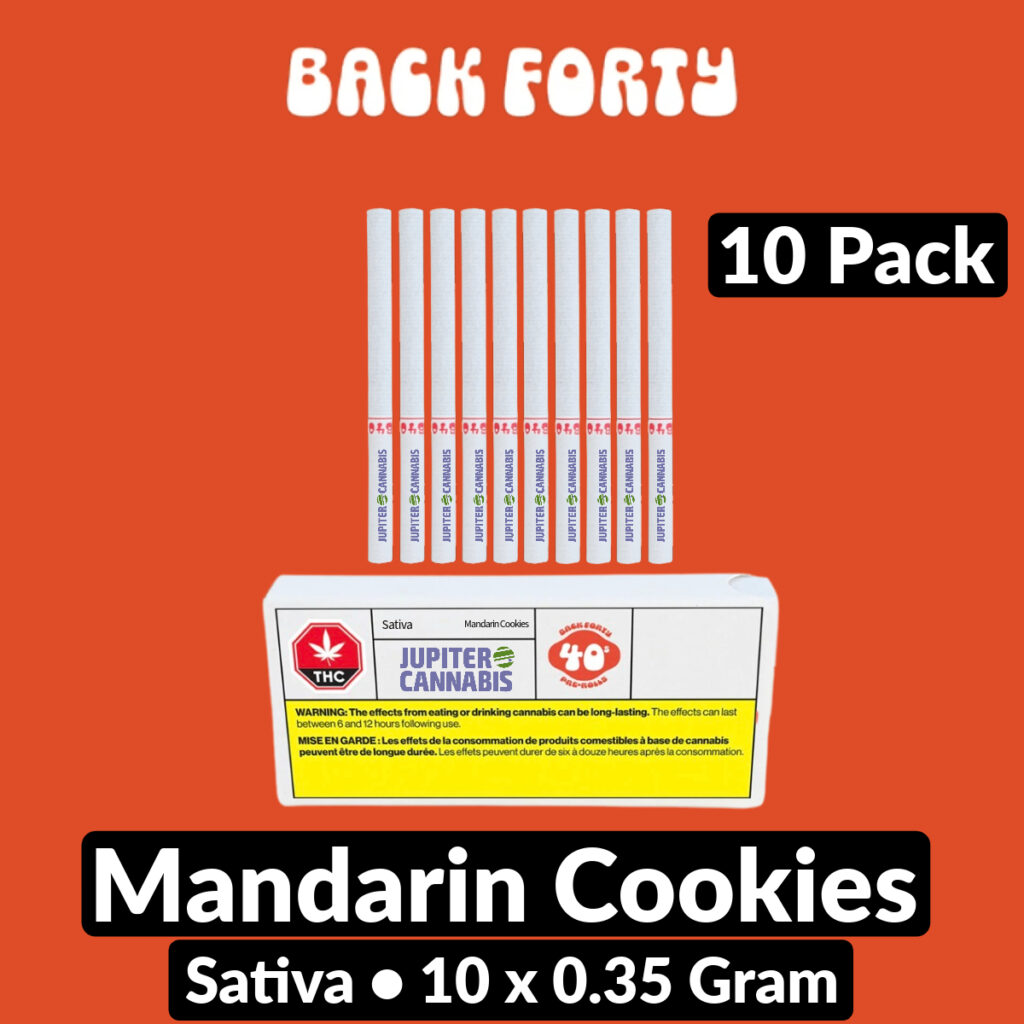 Back Forty Mandarin Cookies 10 Pack | Jupiter Cannabis Winnipeg
