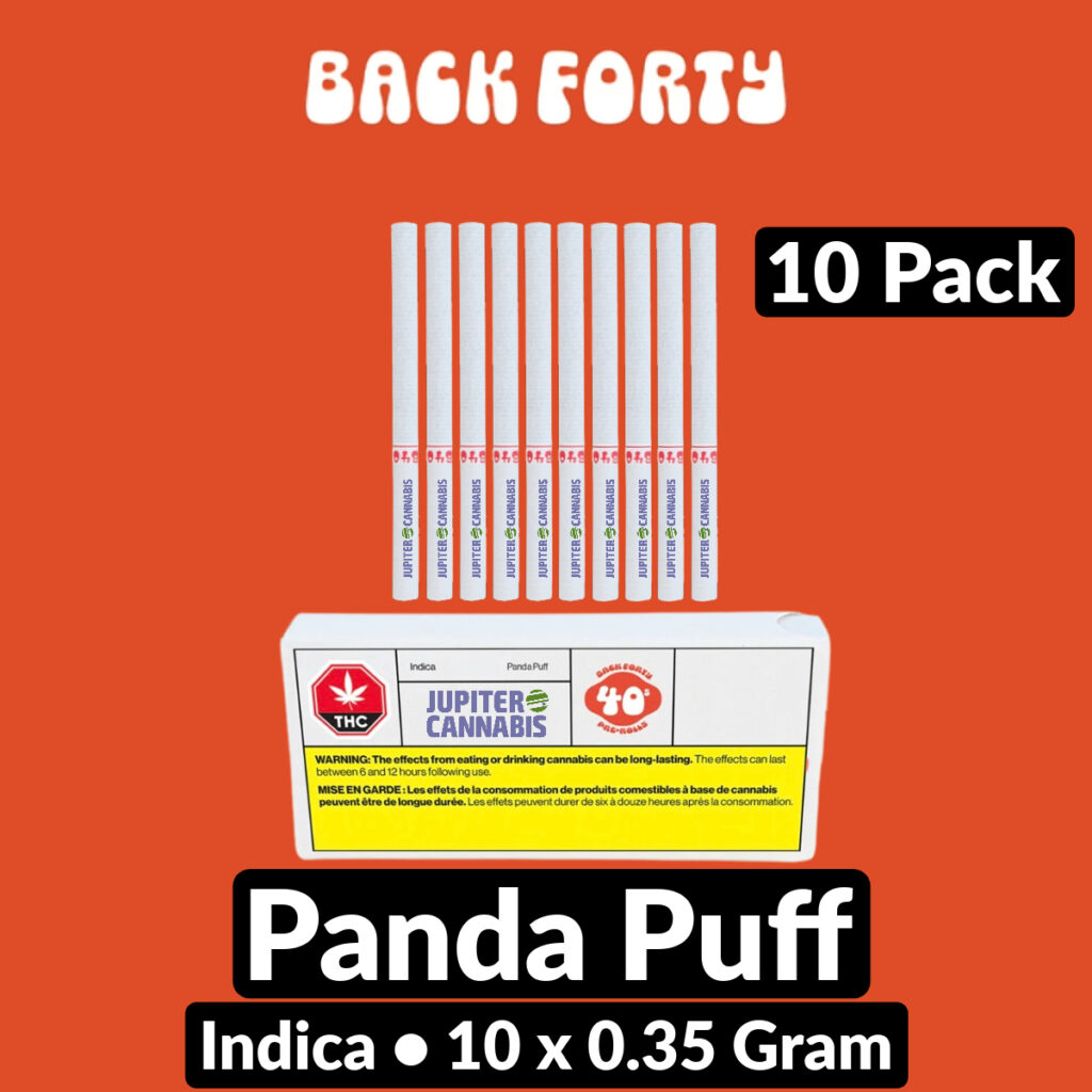 Back Forty Panda Puff 10 Pack | Jupiter Cannabis Winnipeg