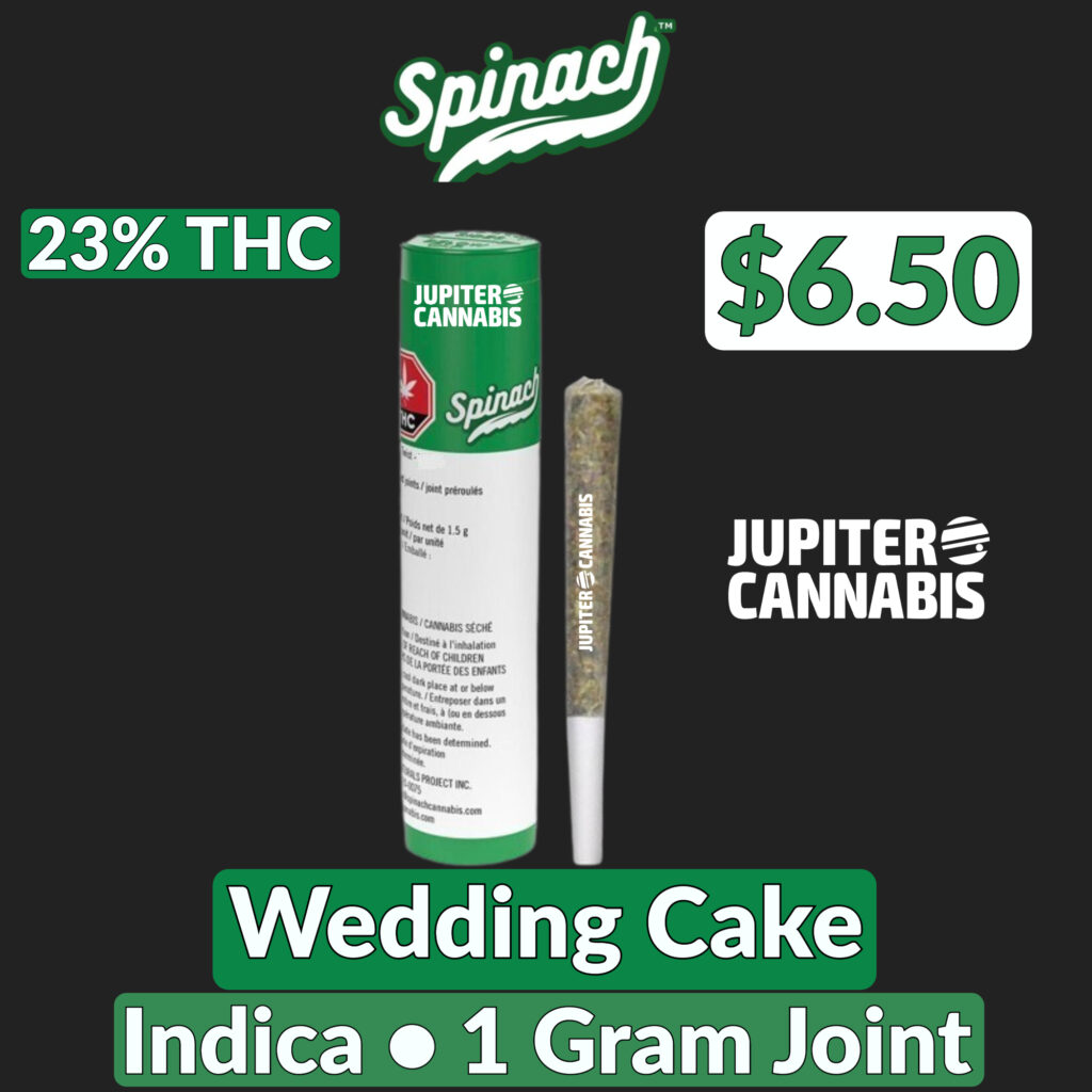 Spinach Wedding Cake Joint | Jupiter Cannabis Winnipeg