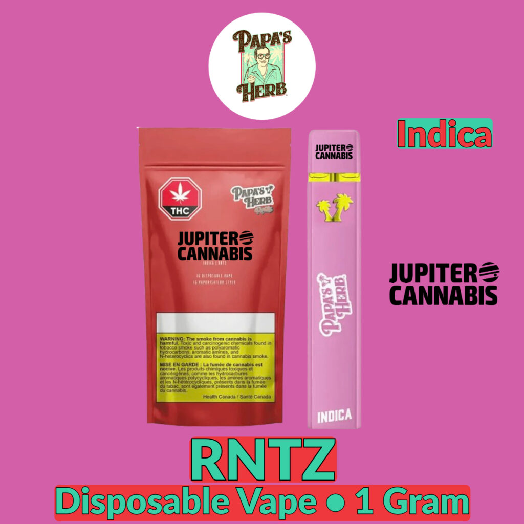 Papa's Herb RNTZ 1g Disposable Vape | Jupiter Cannabis Winnipeg