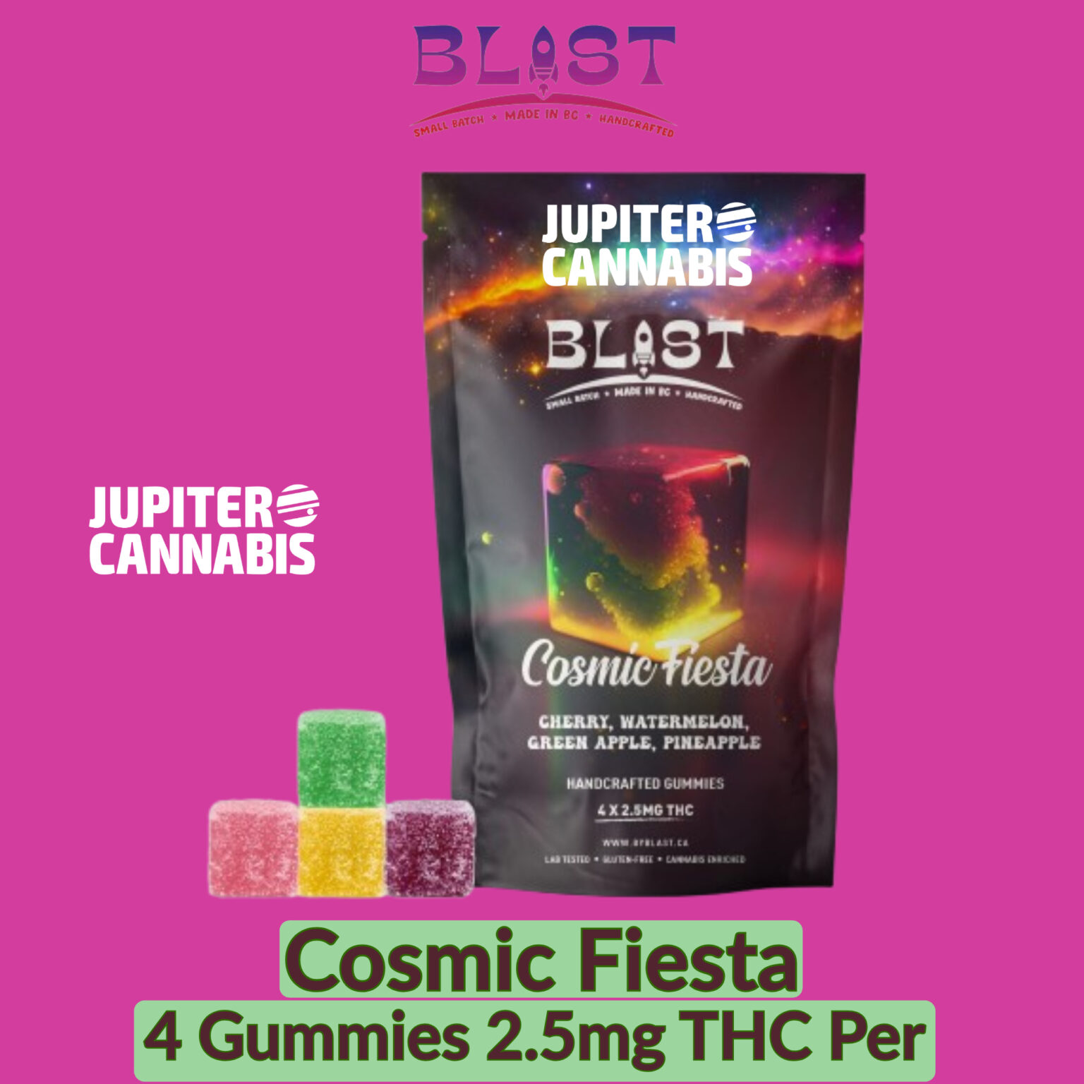 Blast Cosmic Fiesta Gummies | Jupiter Cannabis Winnipeg