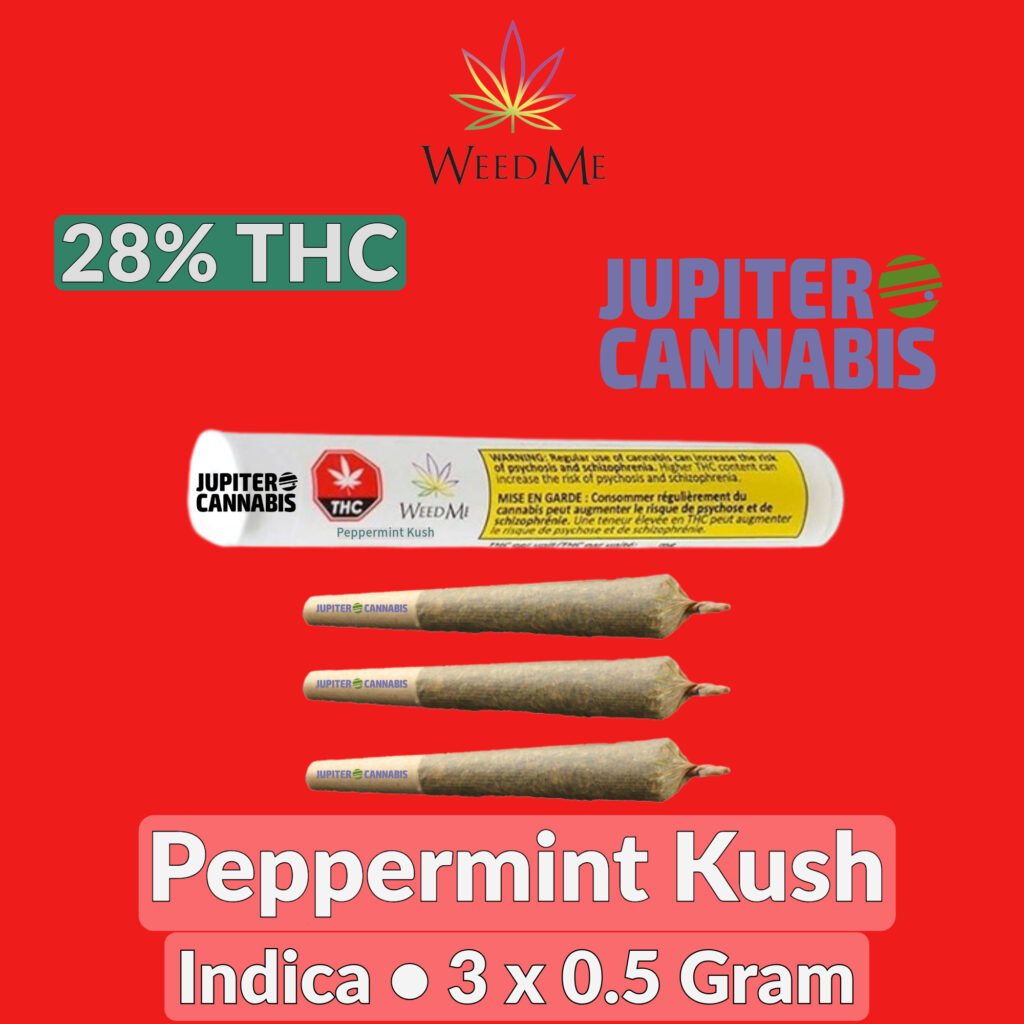 Weed Me Peppermint Kush 3 Pack | Jupiter Cannabis Winnipeg