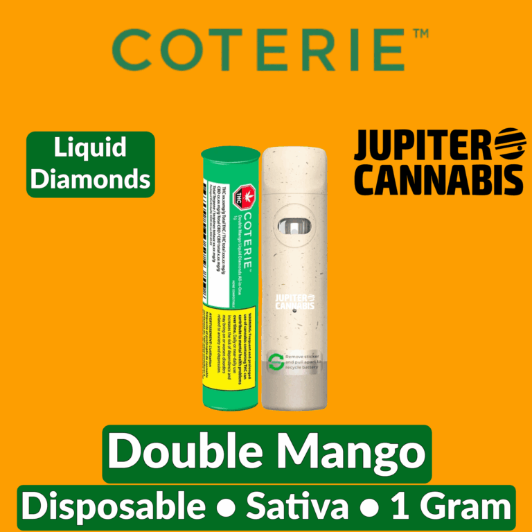 Coterie Double Mango Liquid Diamond Disposable Vape | Jupiter Cannabis ...