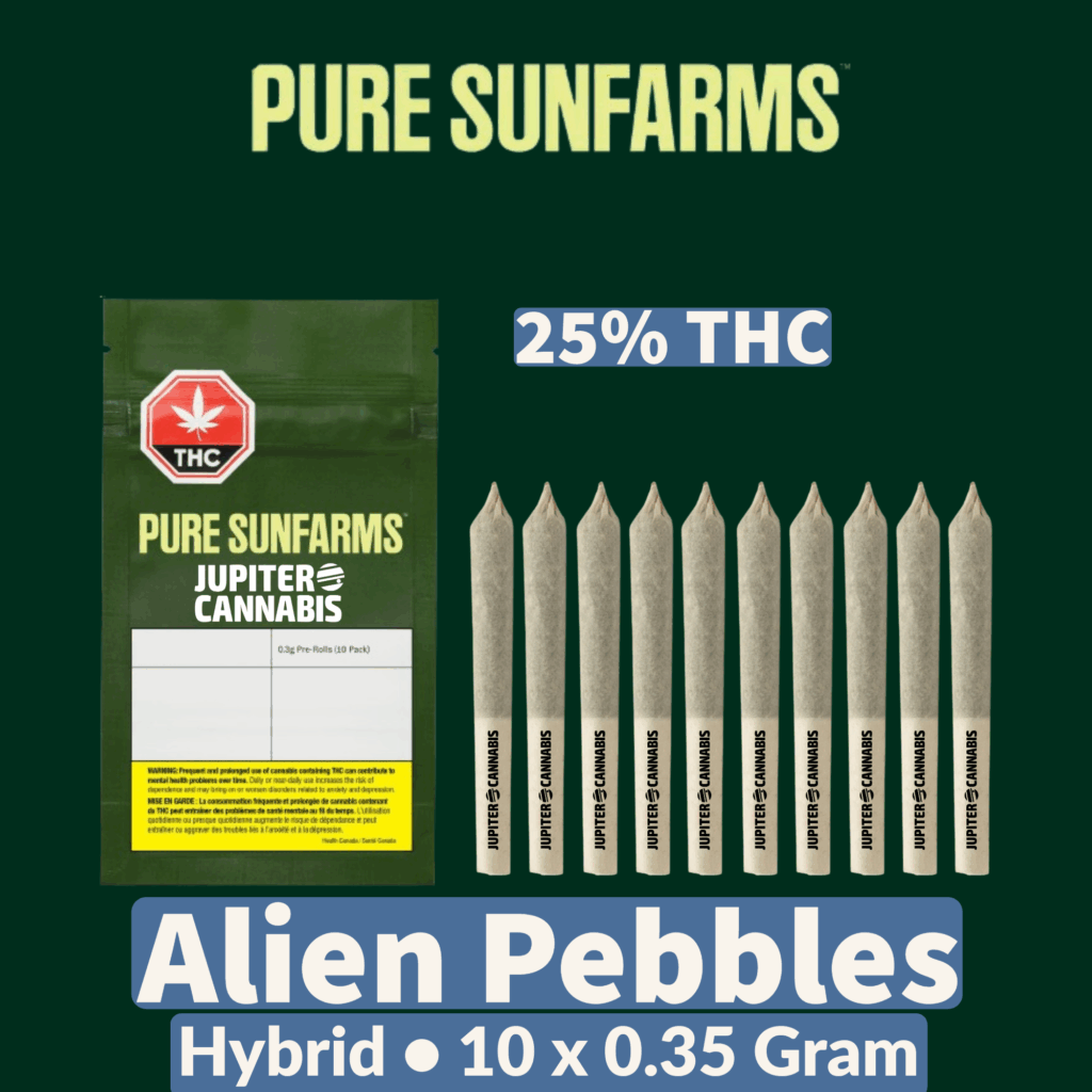 Pure Sunfarms Alien Pebbles 10 Pack | Jupiter Cannabis Winnipeg